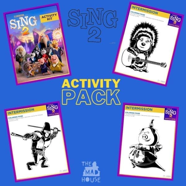 Sing 2 Coloring Pages: Free Printable Fun for Fans