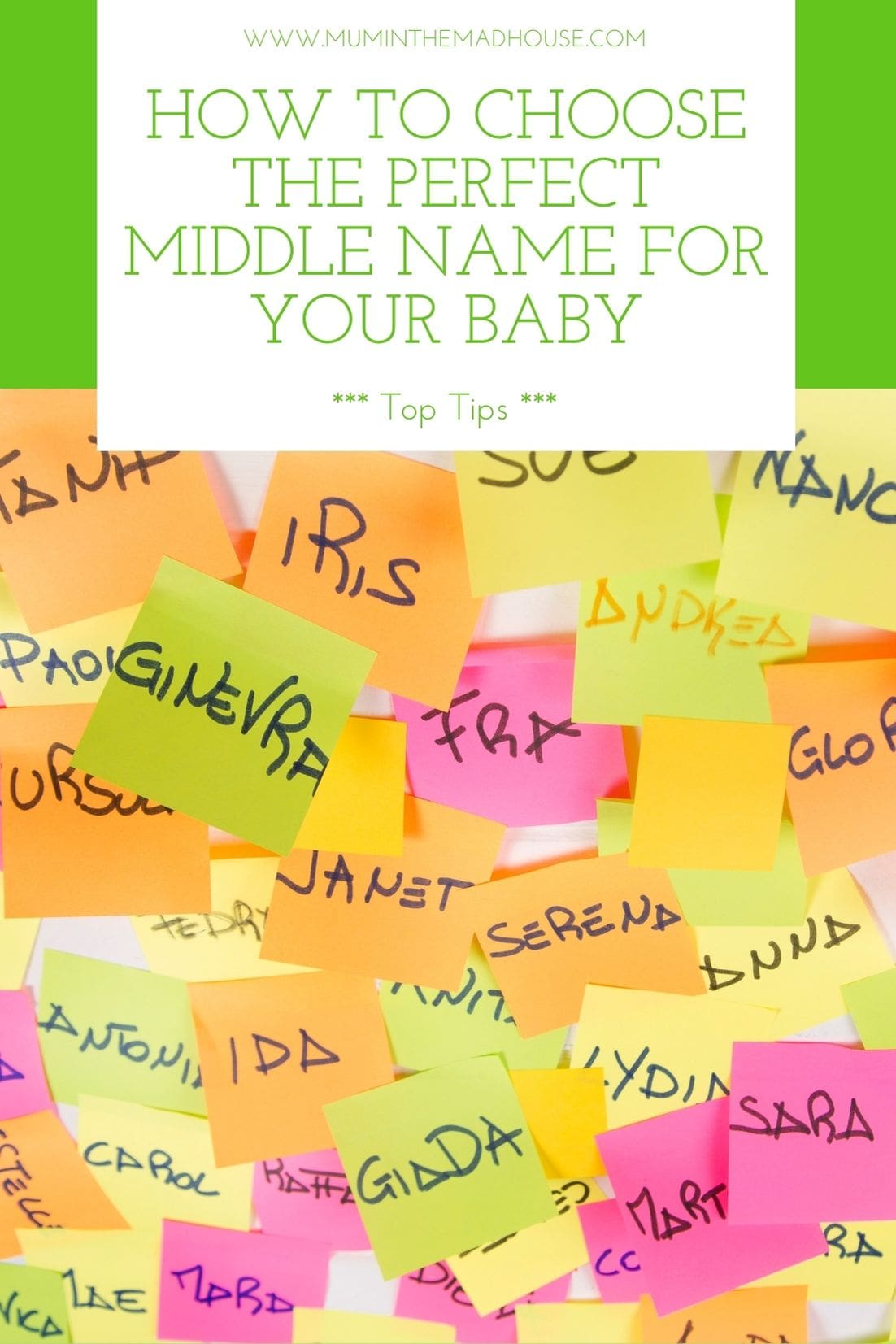 6 Tips on Choosing the Perfect Middle Name for Your Baby | Mum In The ...