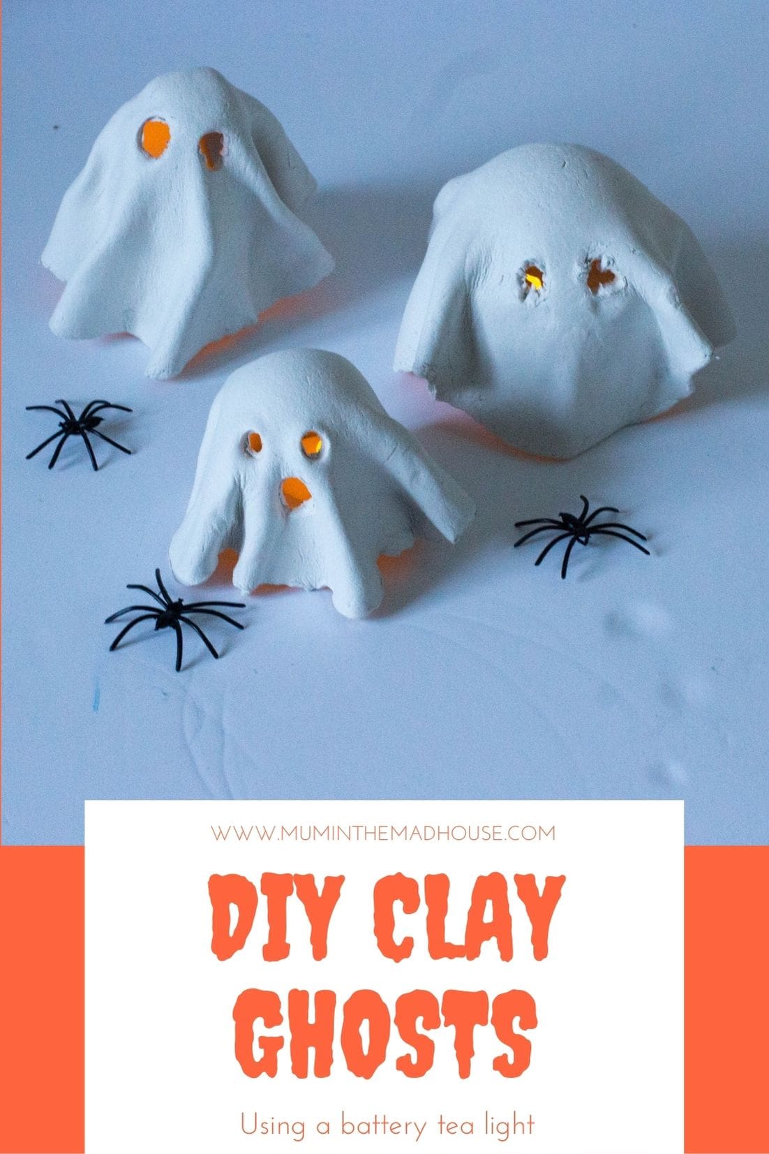 How to Make a Clay Ghost Tealight | Spooky DIY Halloween Decor