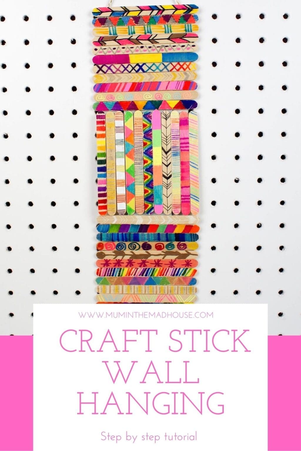 How to Make a Craft Stick Wall Hanging | A Great Collaborative Craft