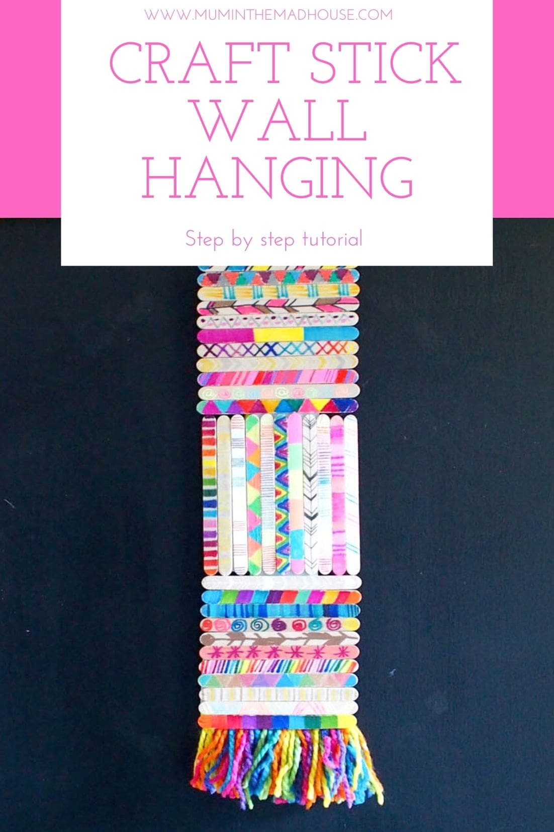 How to Make a Craft Stick Wall Hanging | A Great Collaborative Craft