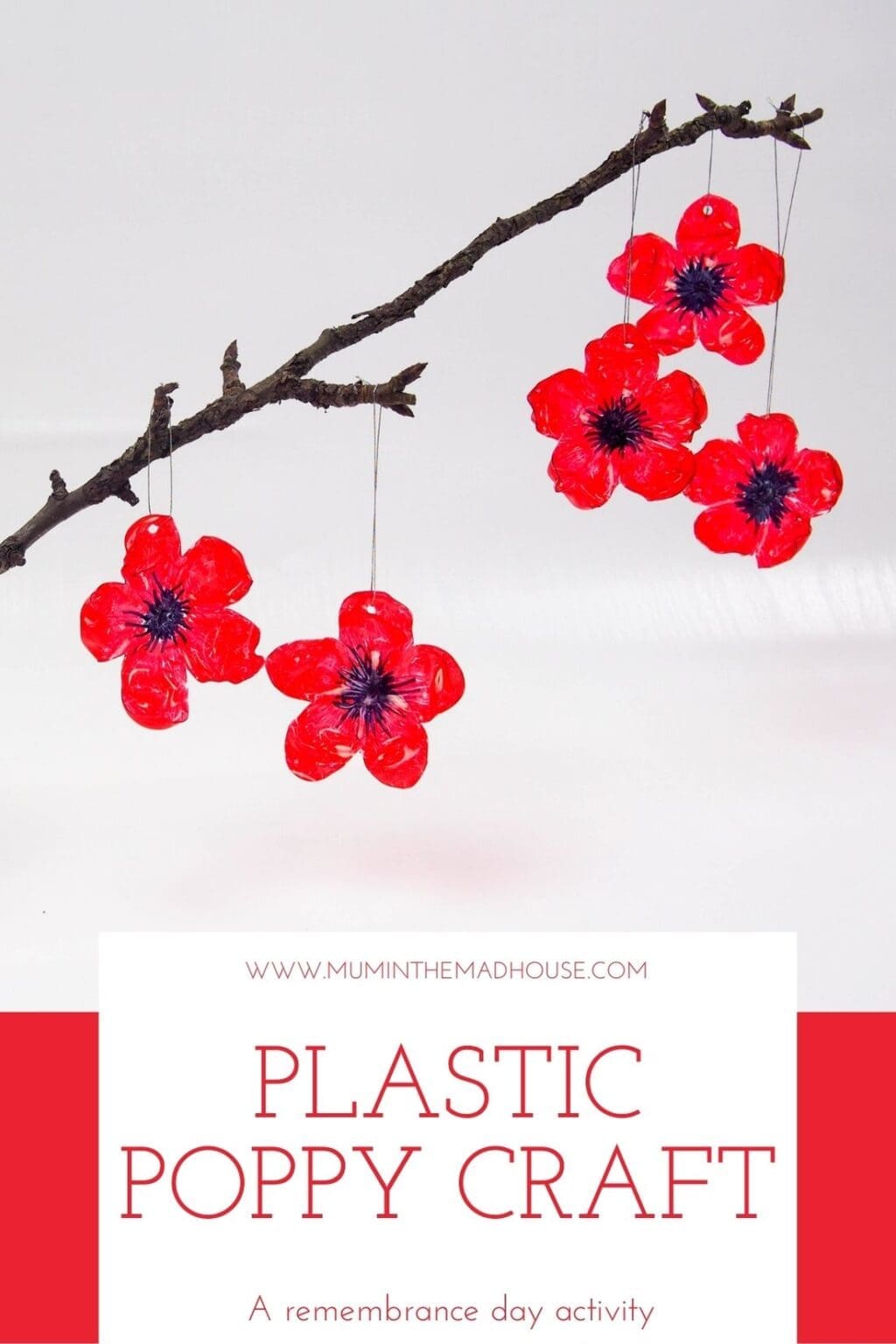 DIY Recycled Plastic Bottle Poppy Craft | Mum In The Madhouse