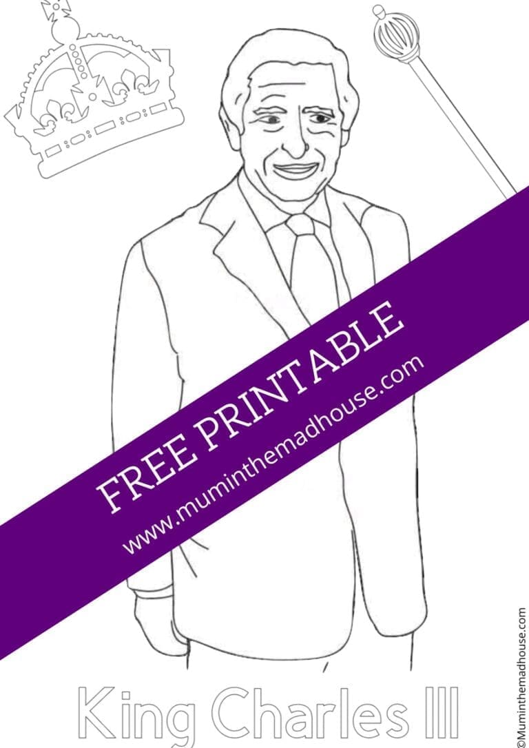 King Charles III Coloring Pages: Free Printables for Royal Fun