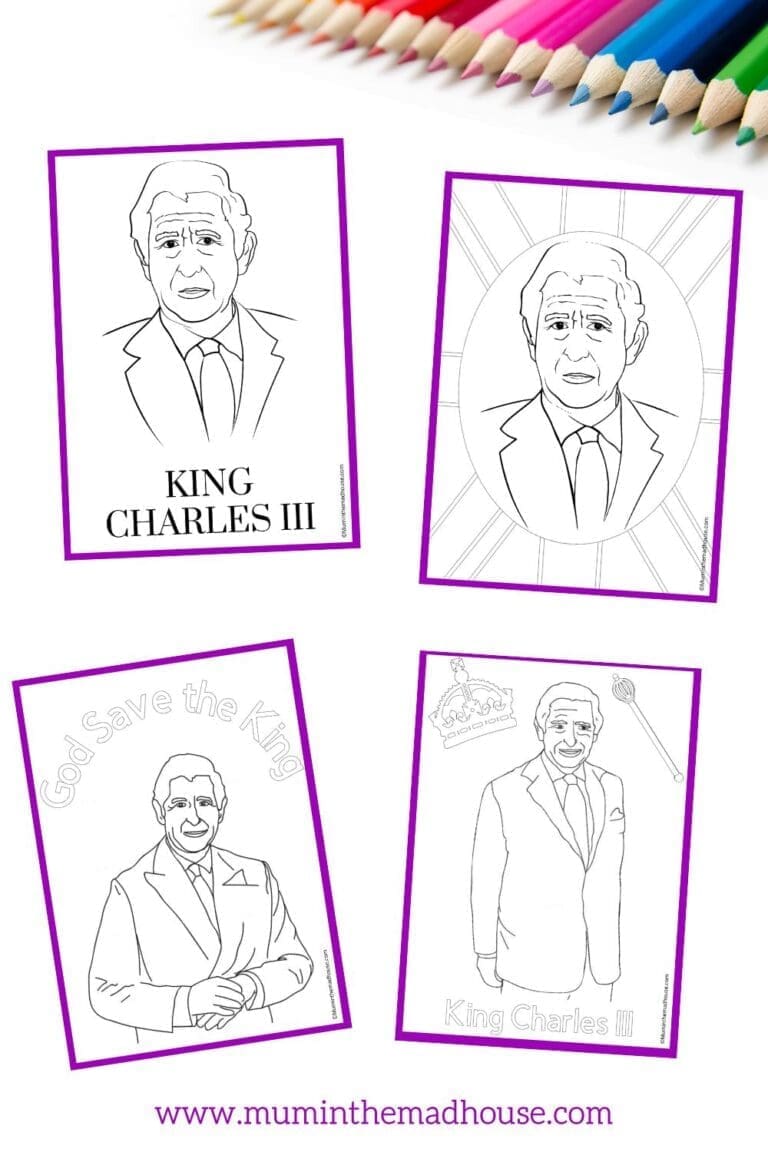 King Charles III Coloring Pages: Free Printables for Royal Fun