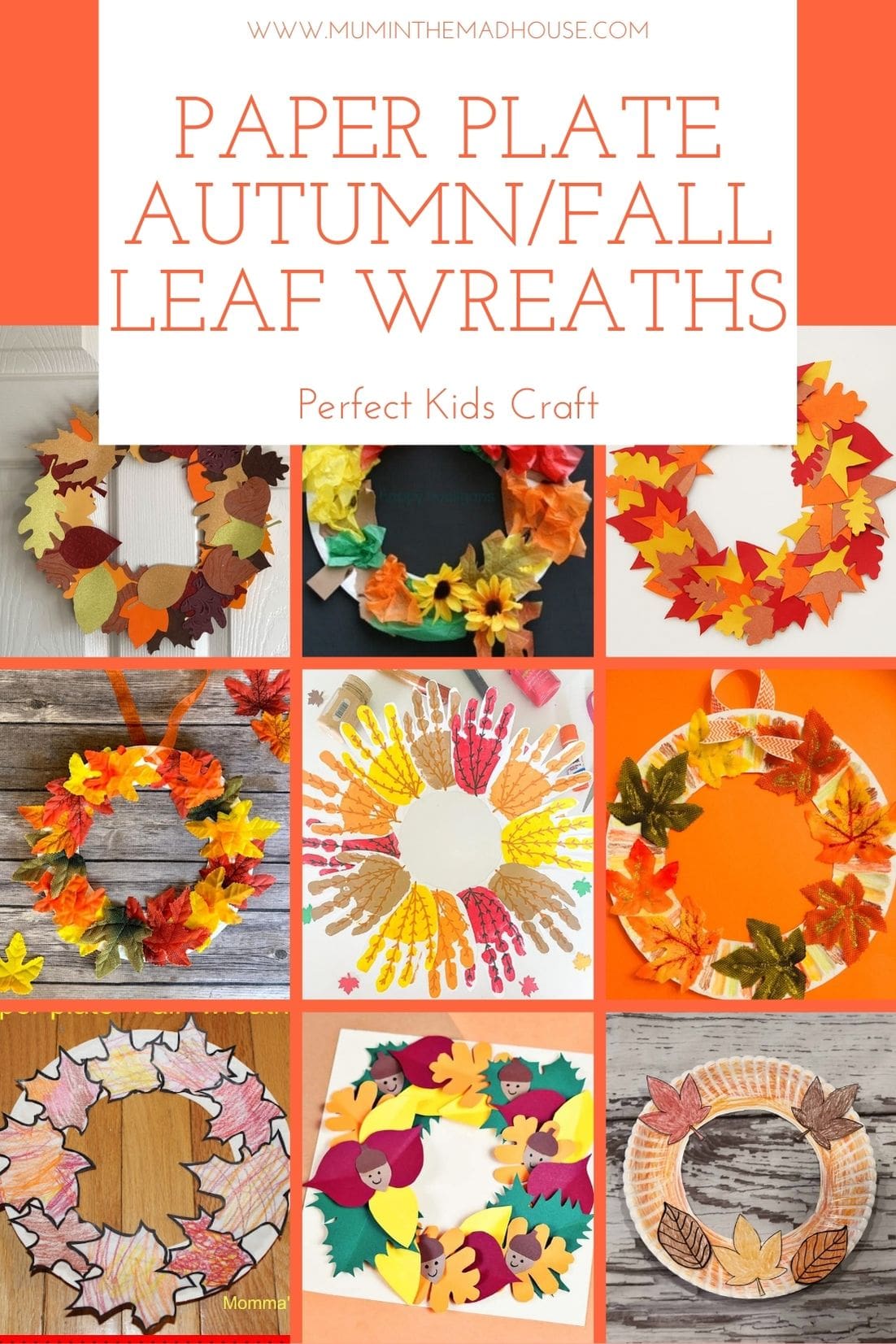 DIY Paper Plate Autumn Leaf Wreaths – Fun Fall Craft for Kids