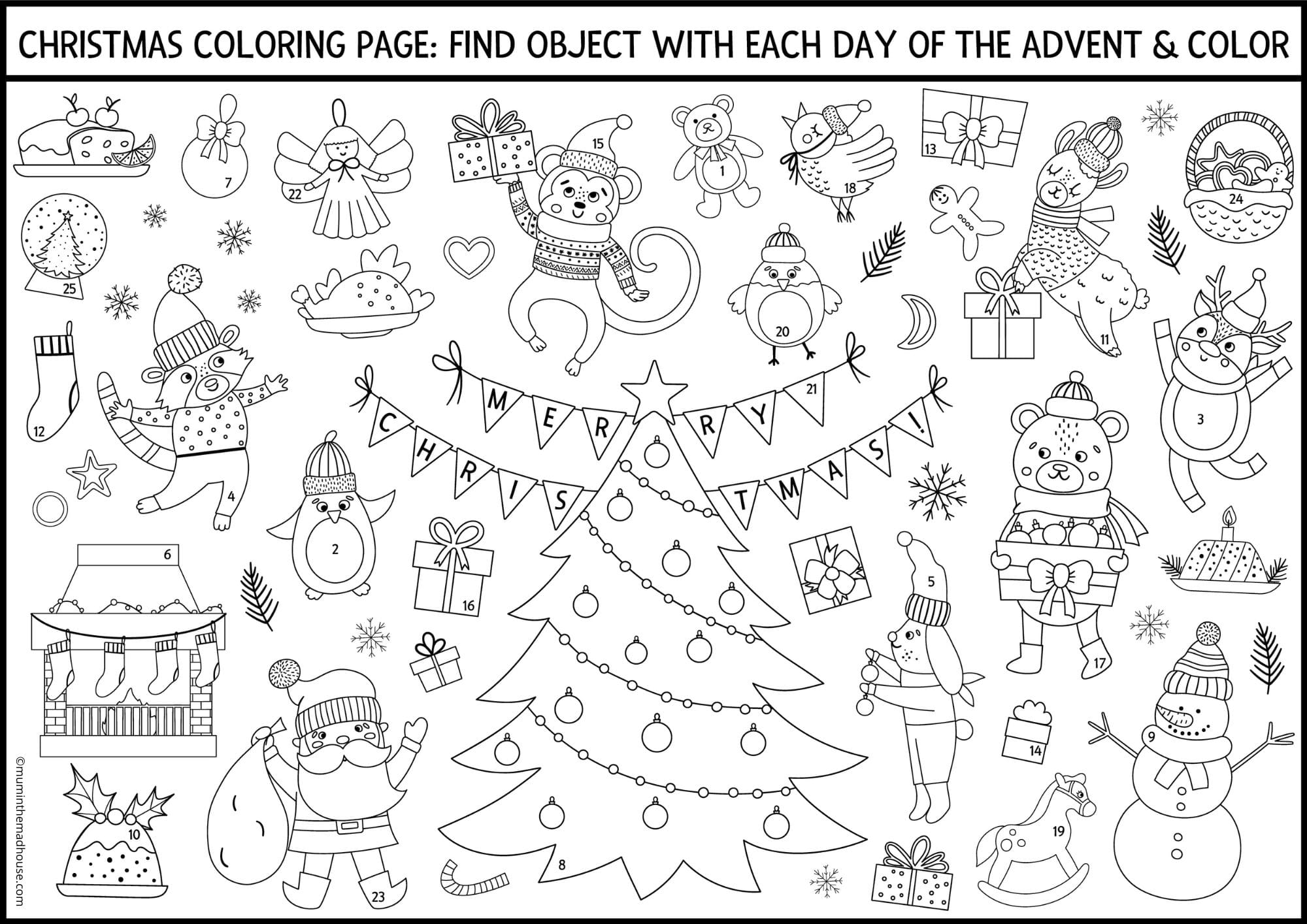 Advent Colouring Downloads | Mum In The Madhouse