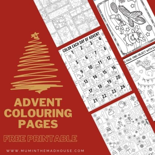 Free Color-In Advent Calendar Printables: Fun and Festive Activities ...