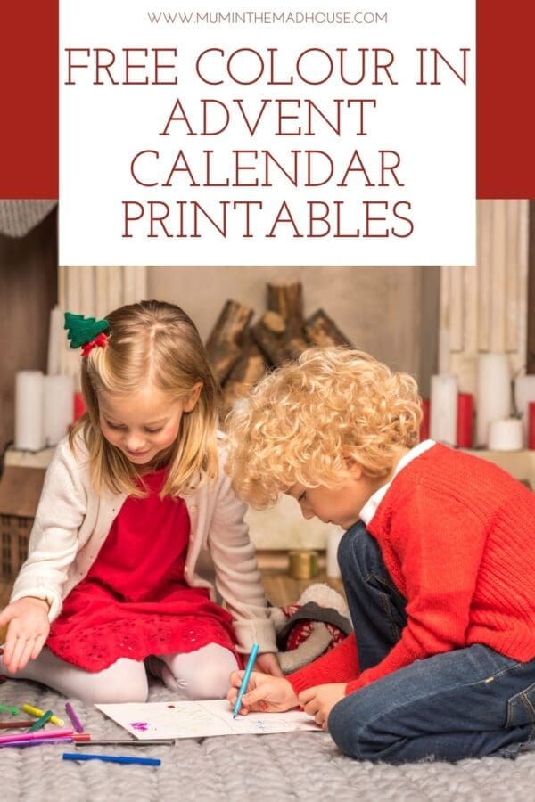 Free Color-In Advent Calendar Printables: Fun and Festive Activities ...