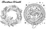 Christmas Wreath Coloring Pages: Free Printables for Festive Fun