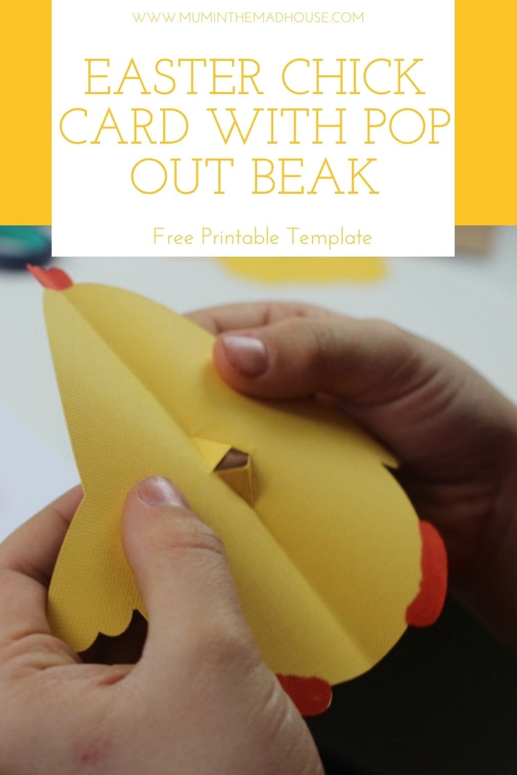 DIY Easter Chick Card with Pop-Out Beak – Fun Craft for Kids | Mum In ...