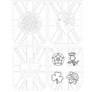 bunting coloring pages