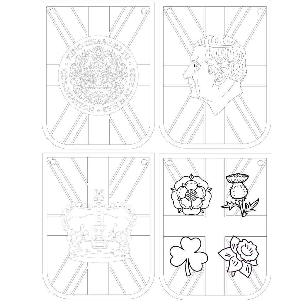 Colour in Coronation Bunting | Mum In The Madhouse