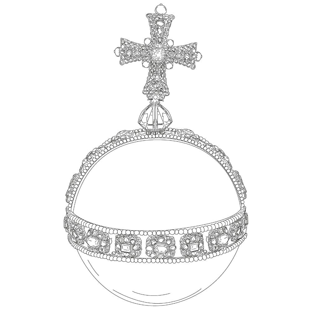 Sovereign’s Orb Colouring Page | Mum In The Madhouse