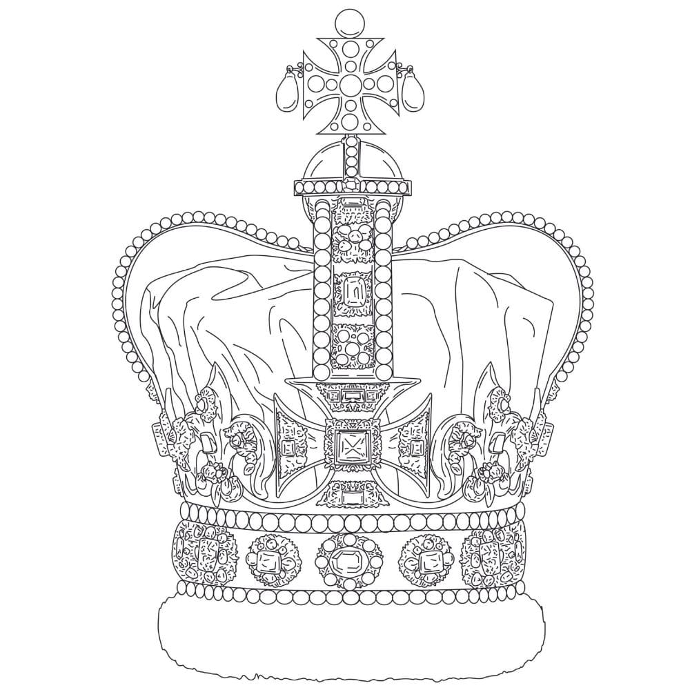 St Edward’s Crown Colour Page | Mum In The Madhouse