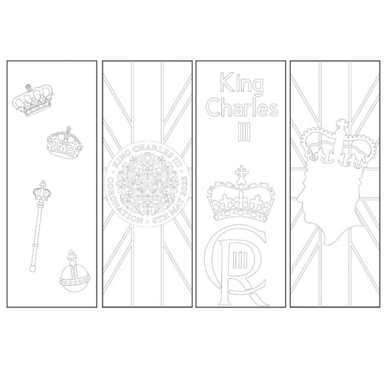 Coronation Bookmarks to Colour | Mum In The Madhouse