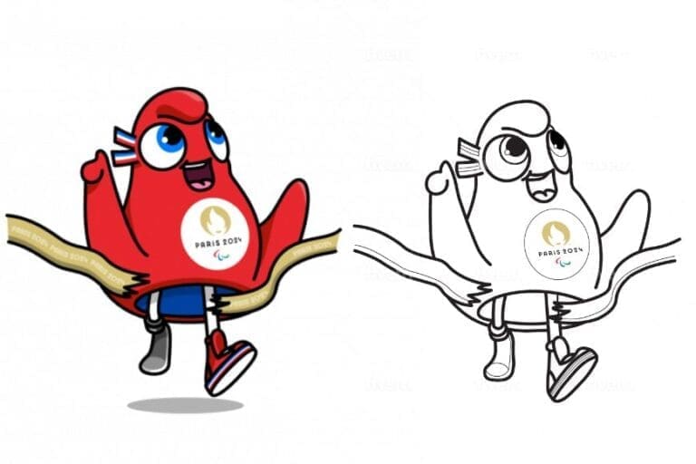 Paris 2024 Mascots Colouring Pages | Mum In The Madhouse