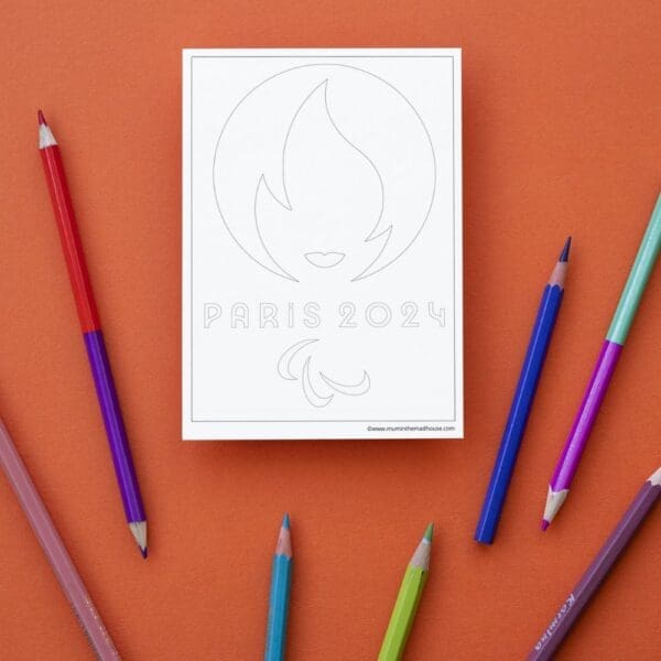 Paris 2024 Paralympic Colouring Page | Mum In The Madhouse
