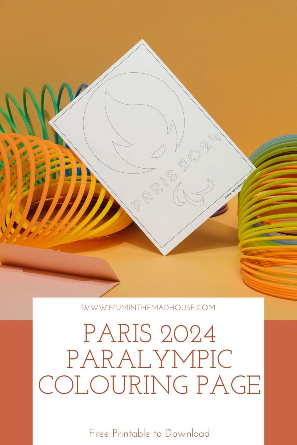 Paris 2024 Paralympic Colouring Page | Mum In The Madhouse
