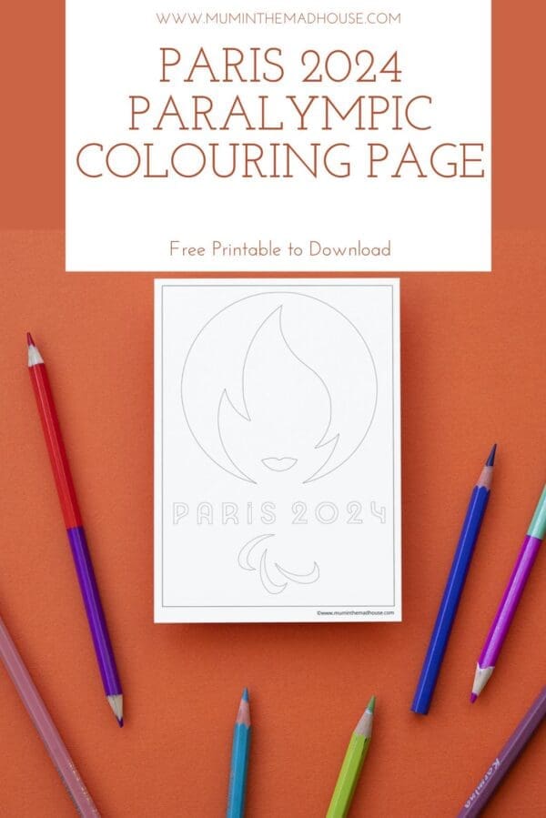 Paris 2024 Paralympic Colouring Page | Mum In The Madhouse