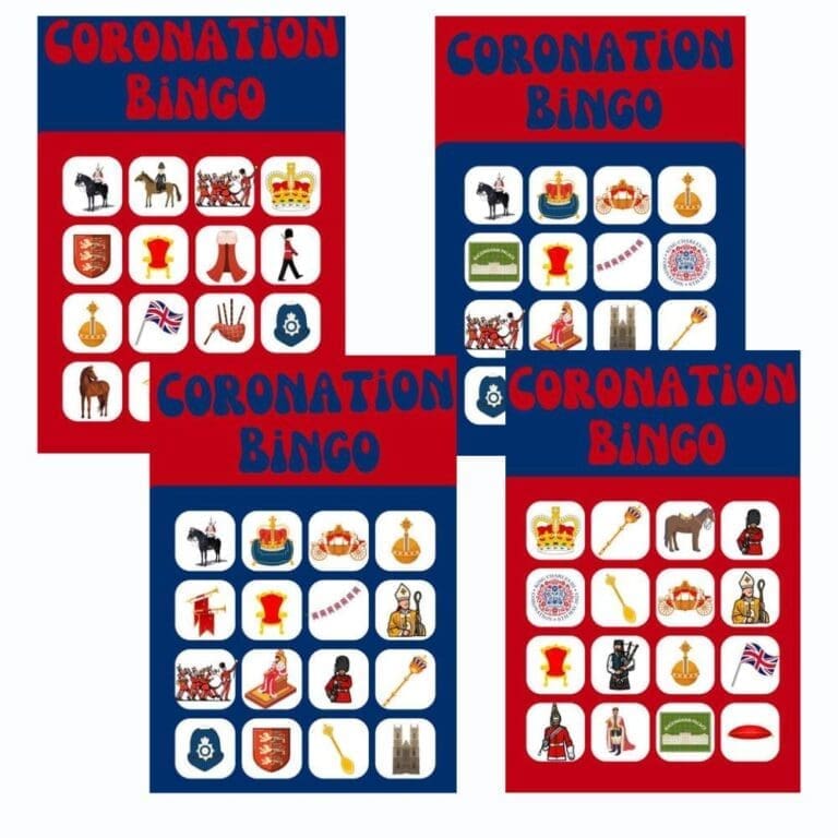 Free Coronation Bingo Printable | Mum In The Madhouse