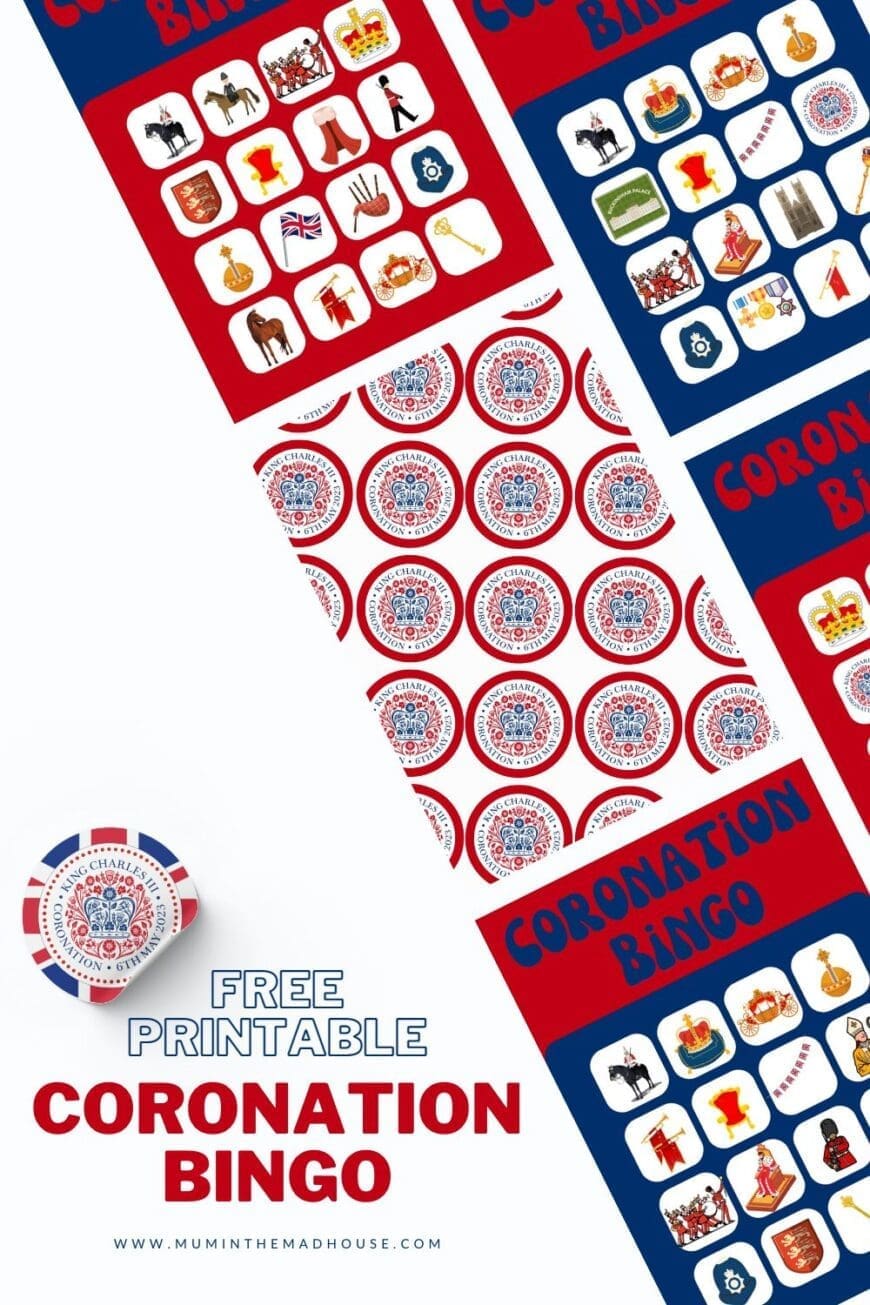 Free Coronation Bingo Printable | Mum In The Madhouse