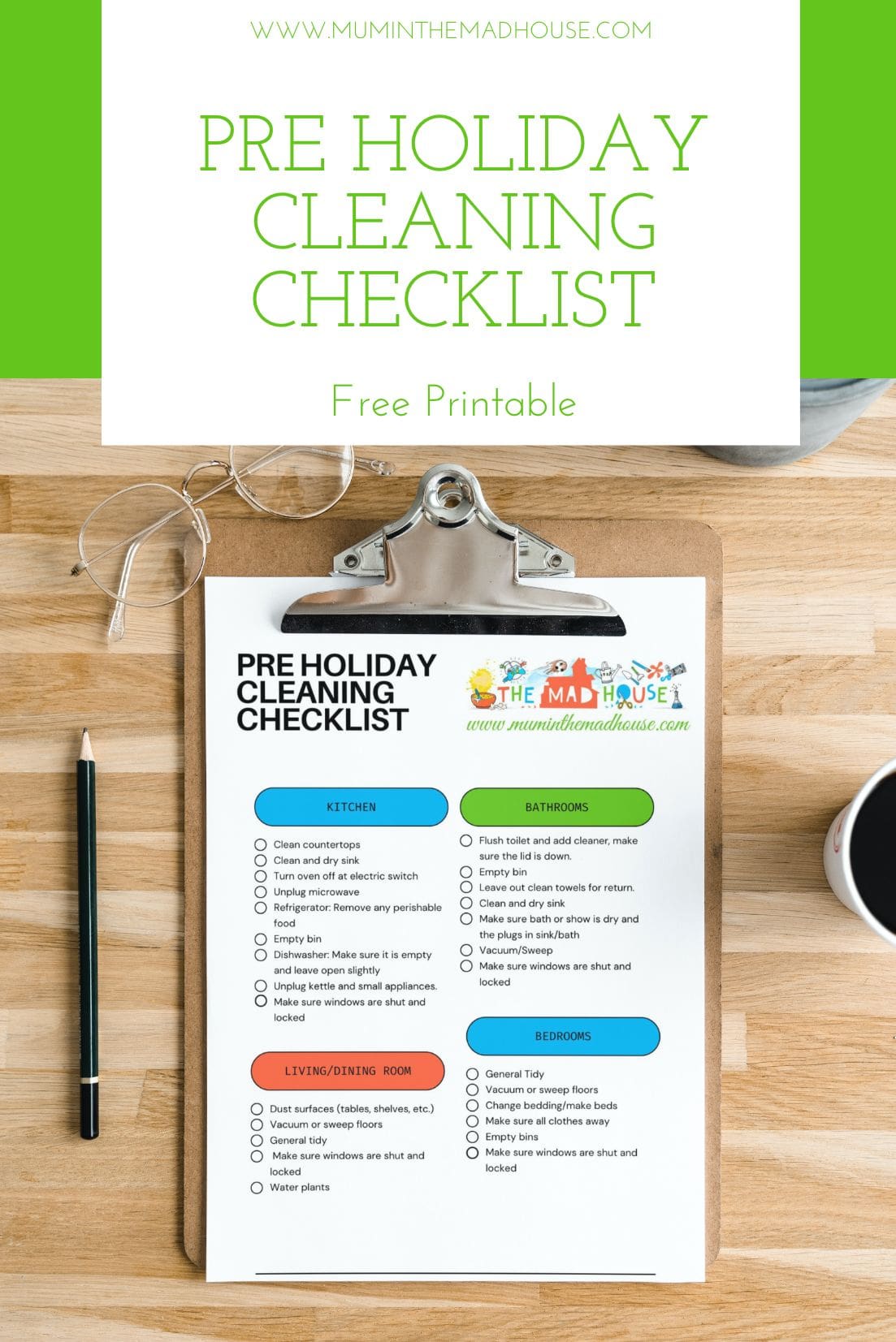 The Ultimate Pre-Vacation Cleaning Checklist: Leave Your Home Spotless ...