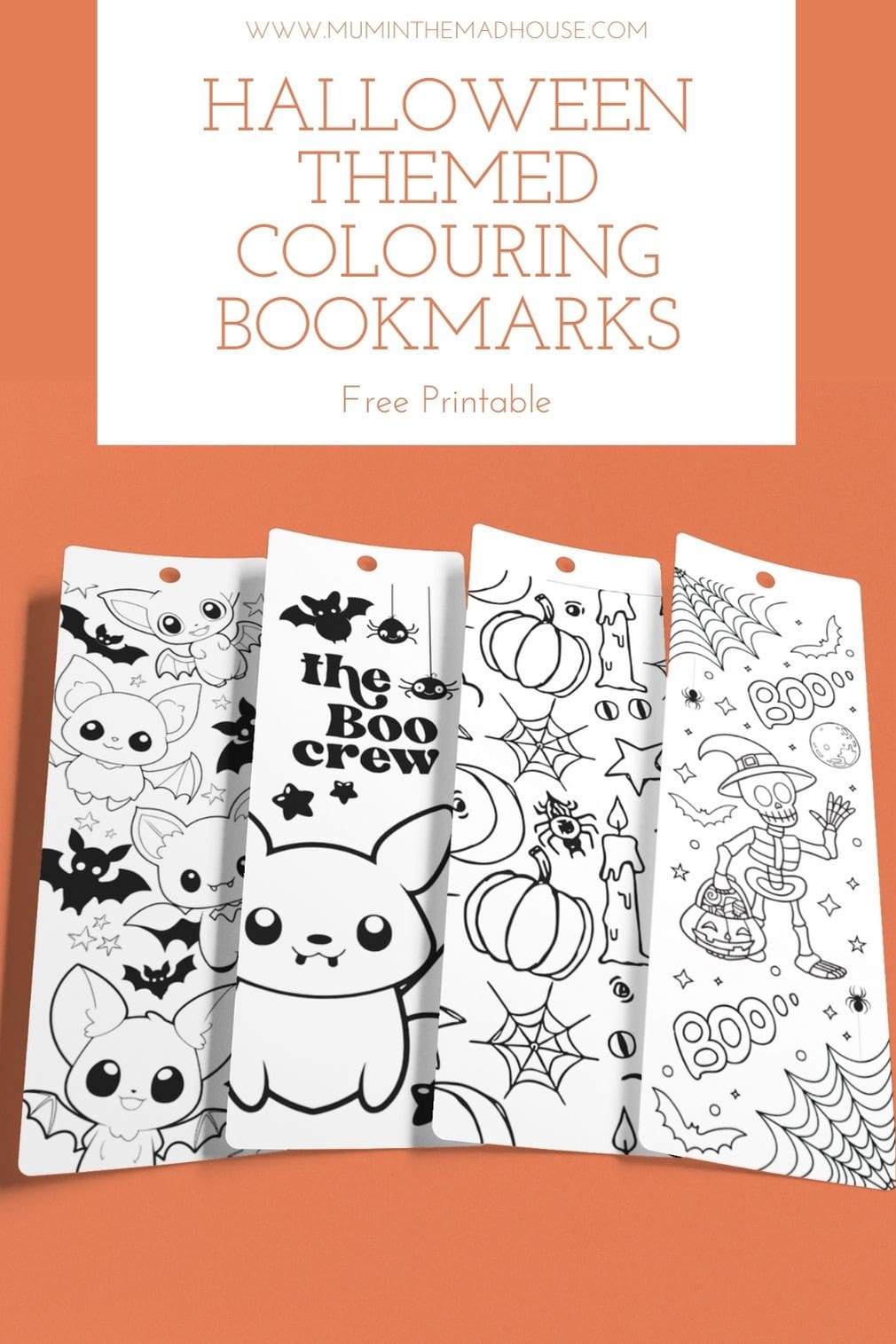 Kids Halloween Colouring Bookmarks | Mum In The Madhouse