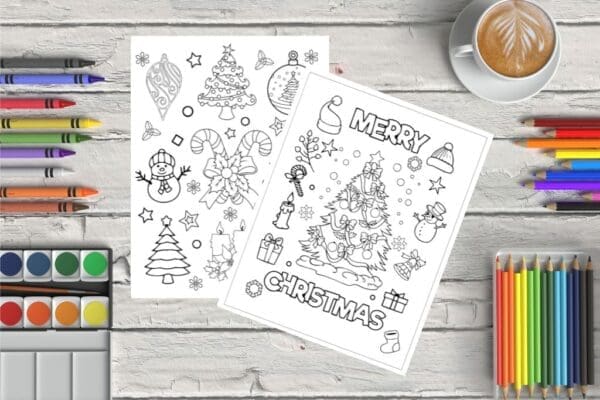 Free Printable Christmas Coloring Book for Kids | Mum In The Madhouse