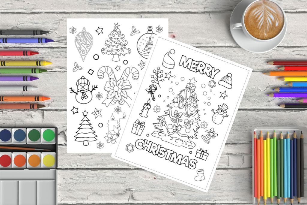 Free Printable Christmas Coloring Book for Kids | Mum In The Madhouse