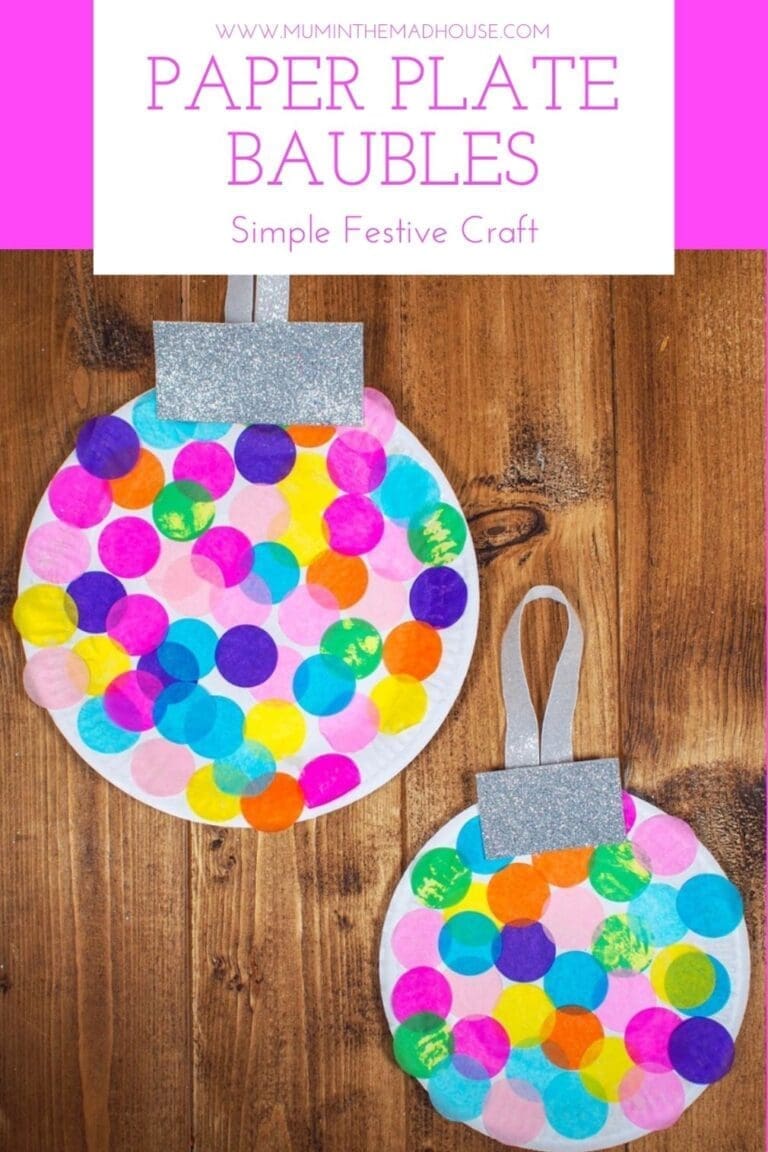 Paper Plate Baubles - Giant Christmas Decorations | Mum In The Madhouse