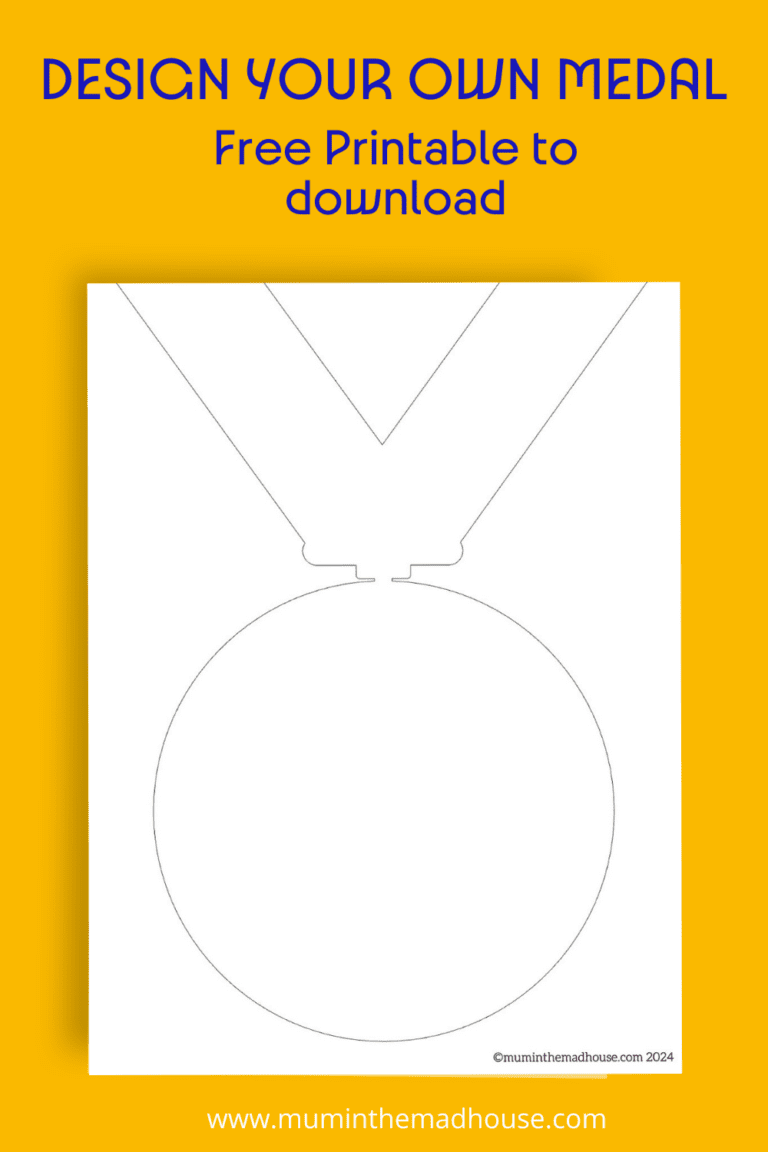 Paris 2024 Paralympic and Olympic Medals to Color or Design Your Own