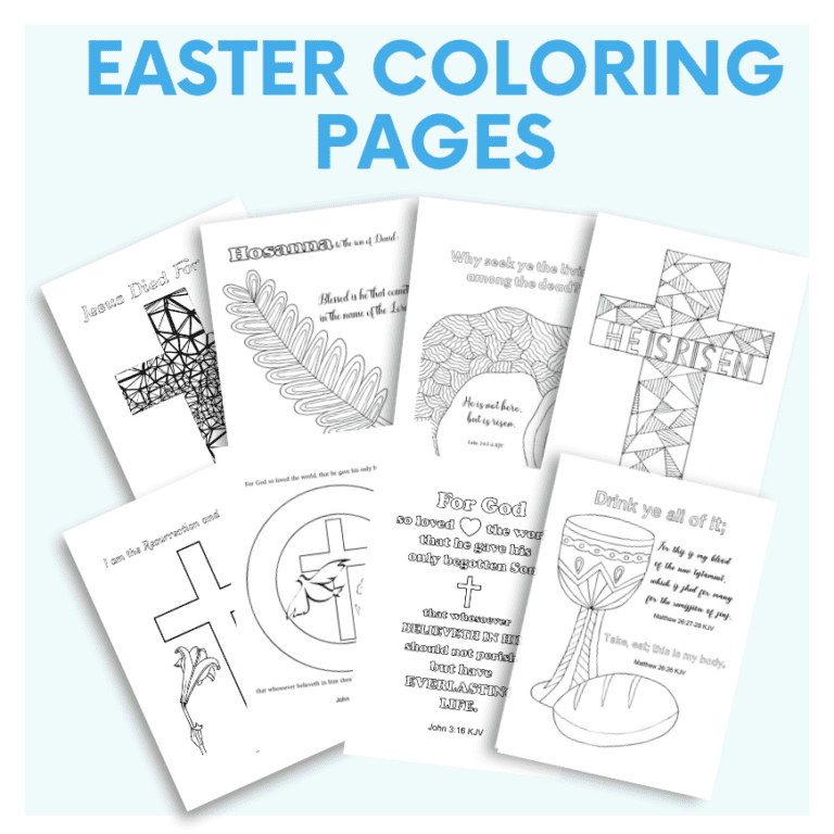 Religious Easter coloring pages to download, print and enjoy