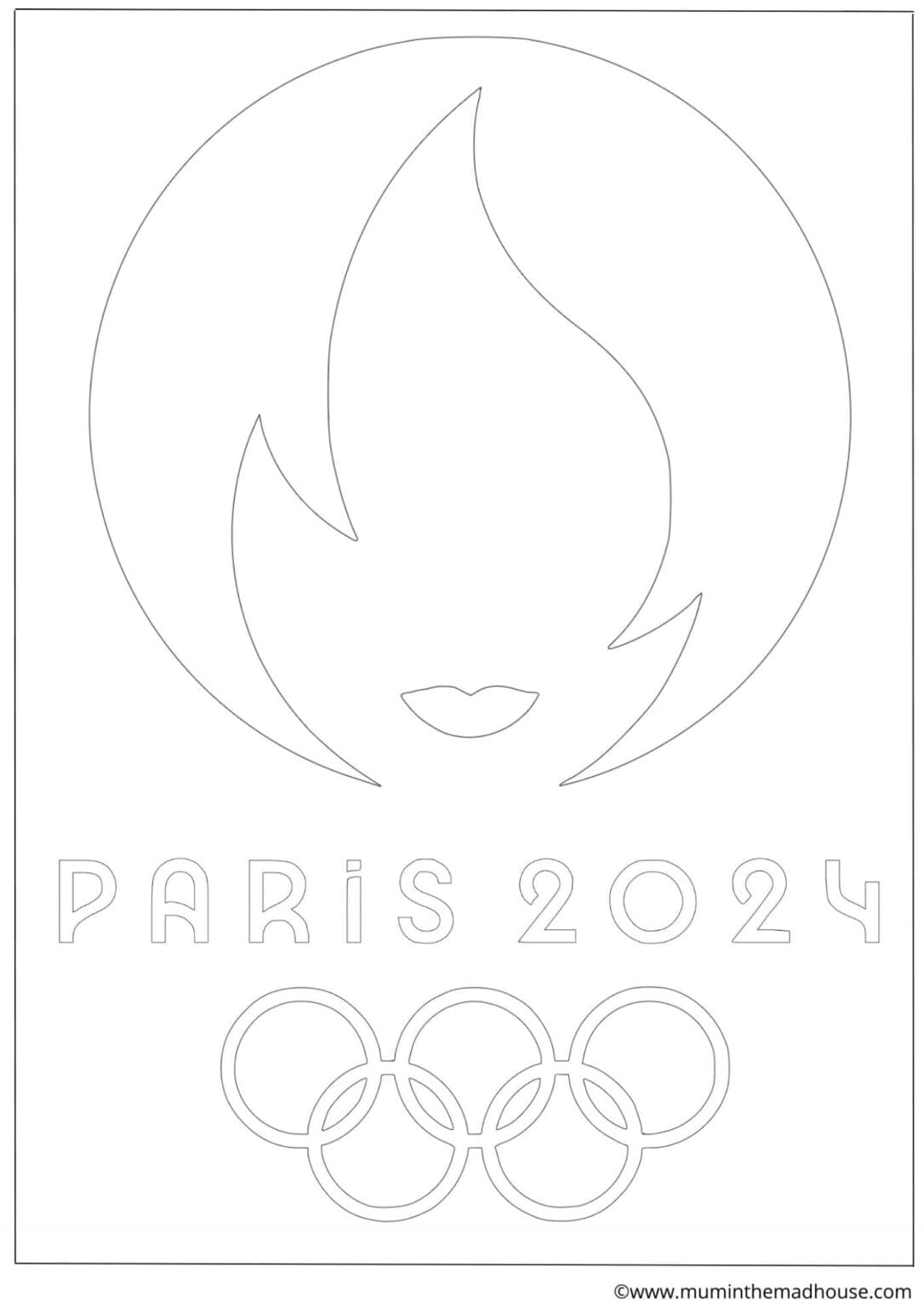 Paris 2024 Olympic Colouring Page Download | Mum In The Madhouse