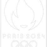 Paris 2024 Olympic Colouring Page