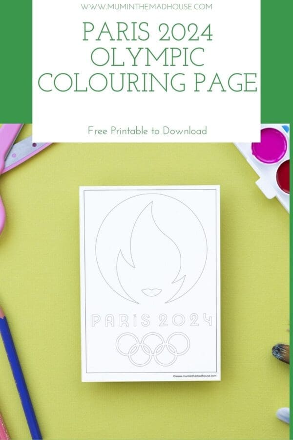 Paris 2024 Olympic Colouring Page