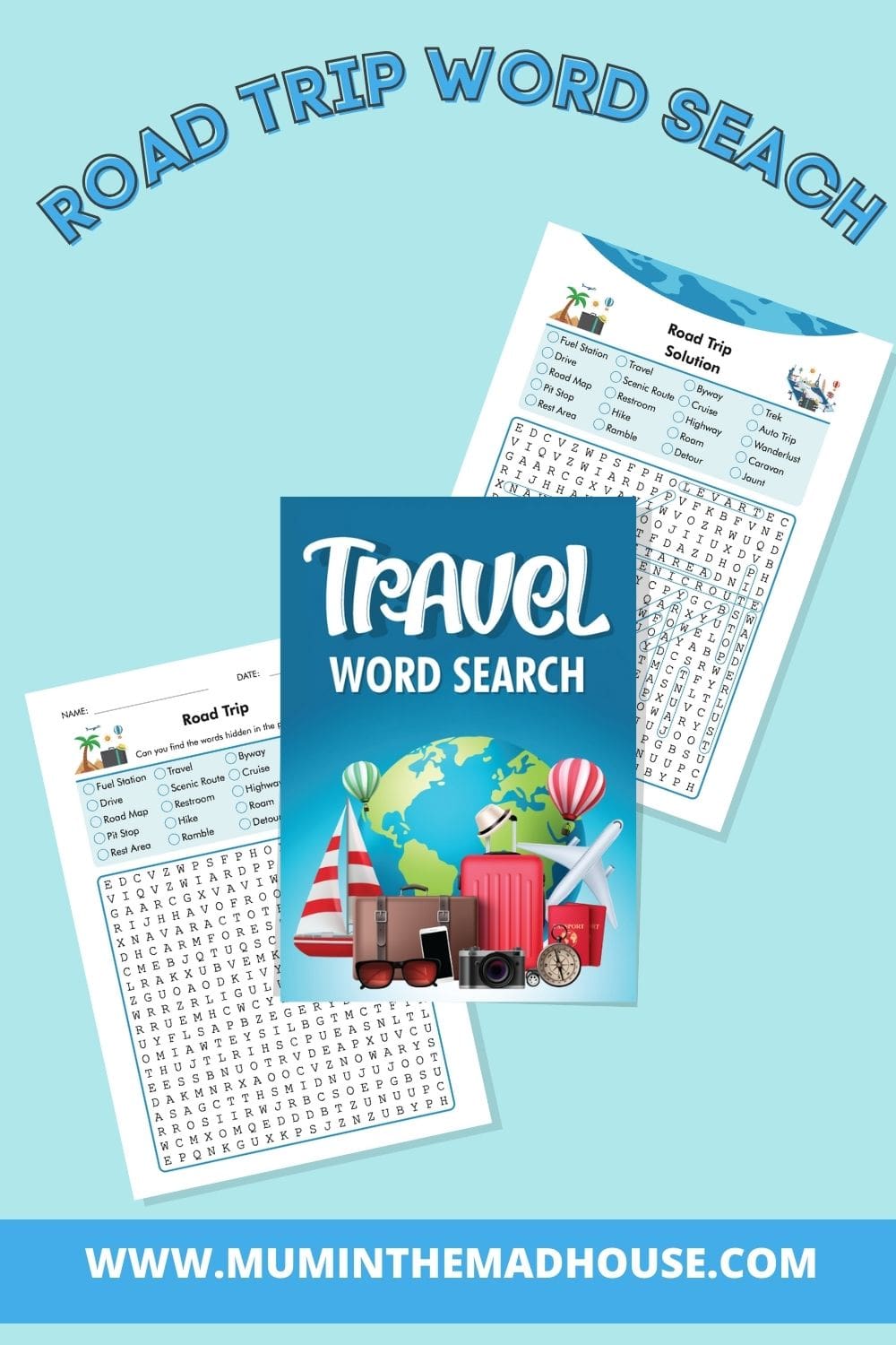Free Road Trip Printables - Travelling with Kids | Mum In The Madhouse