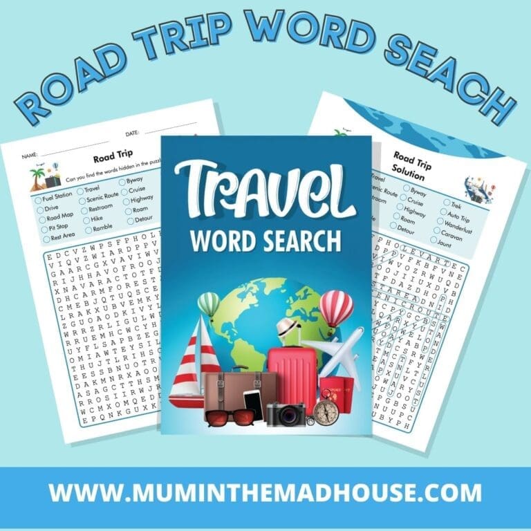 Free Road Trip Printables - Travelling with Kids | Mum In The Madhouse