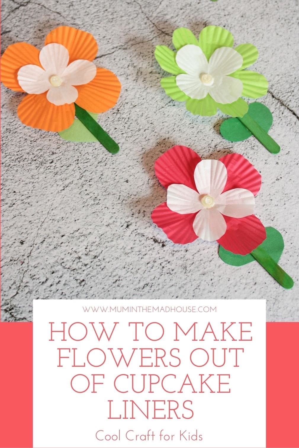 How to make Flowers out of Cupcake Liners | Mum In The Madhouse