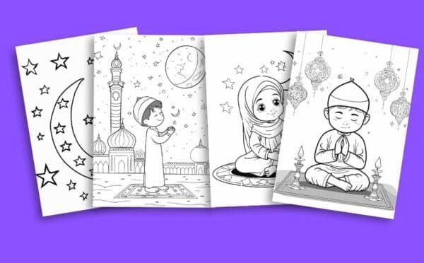 Free Printable Kids Eid Coloring PagesFree Printable Kids Eid Coloring ...