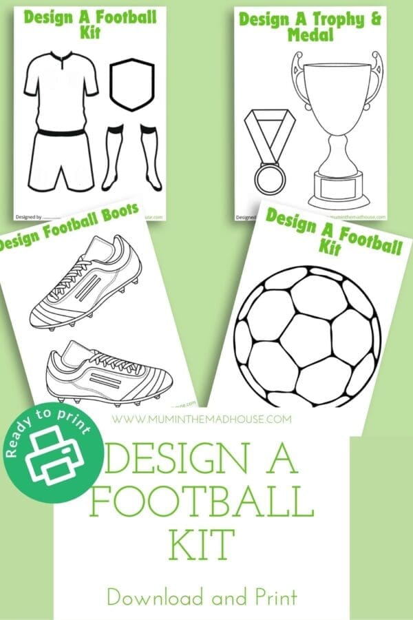 Free Printable Design A Football KitFree Printable Design A Football Kit