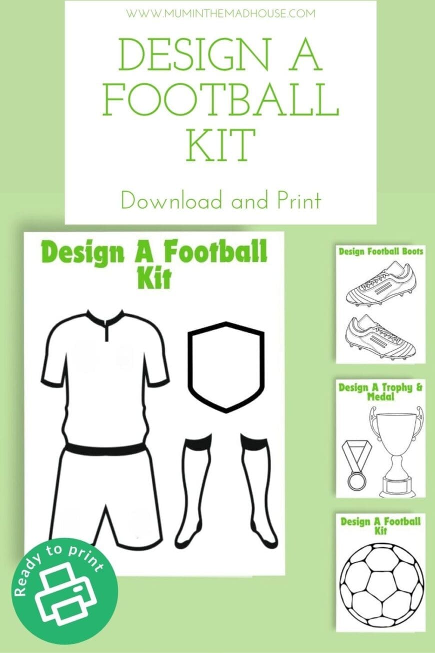 Free Printable Design A Football KitFree Printable Design A Football Kit
