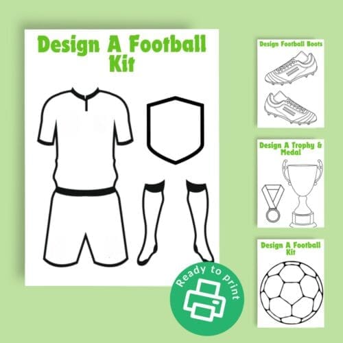 Free Printable Design A Football KitFree Printable Design A Football Kit
