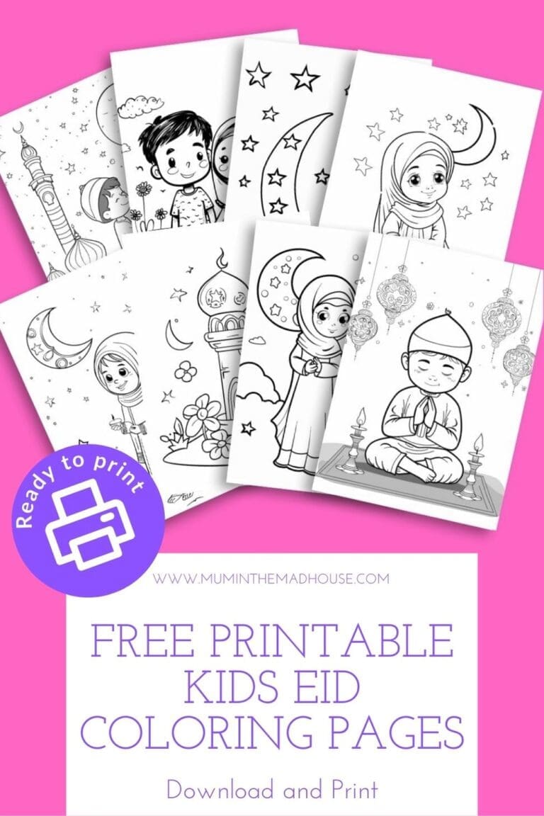 Free Printable Kids Eid Coloring PagesFree Printable Kids Eid Coloring ...