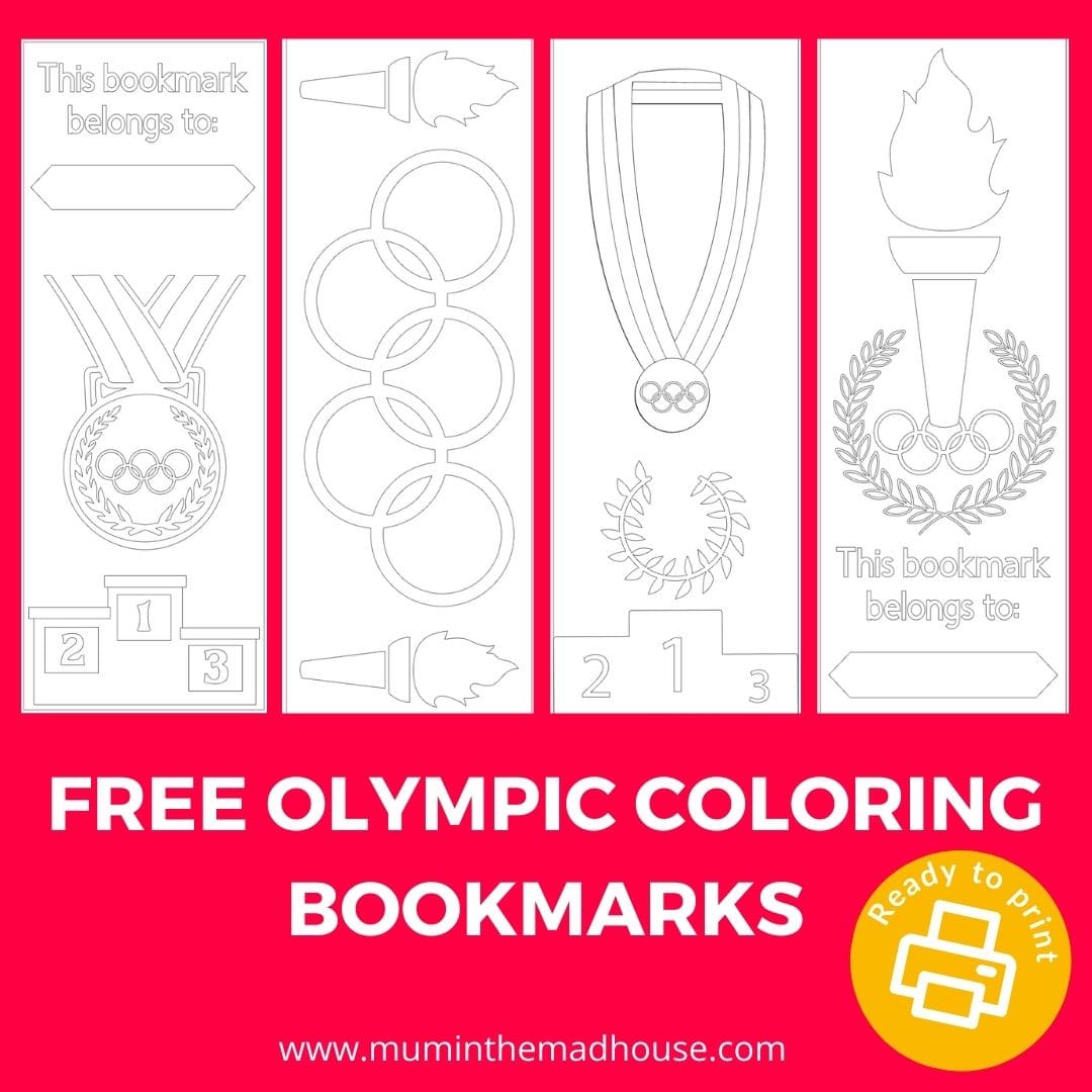 Olympic Bookmarks to Color Download | Mum In The Madhouse