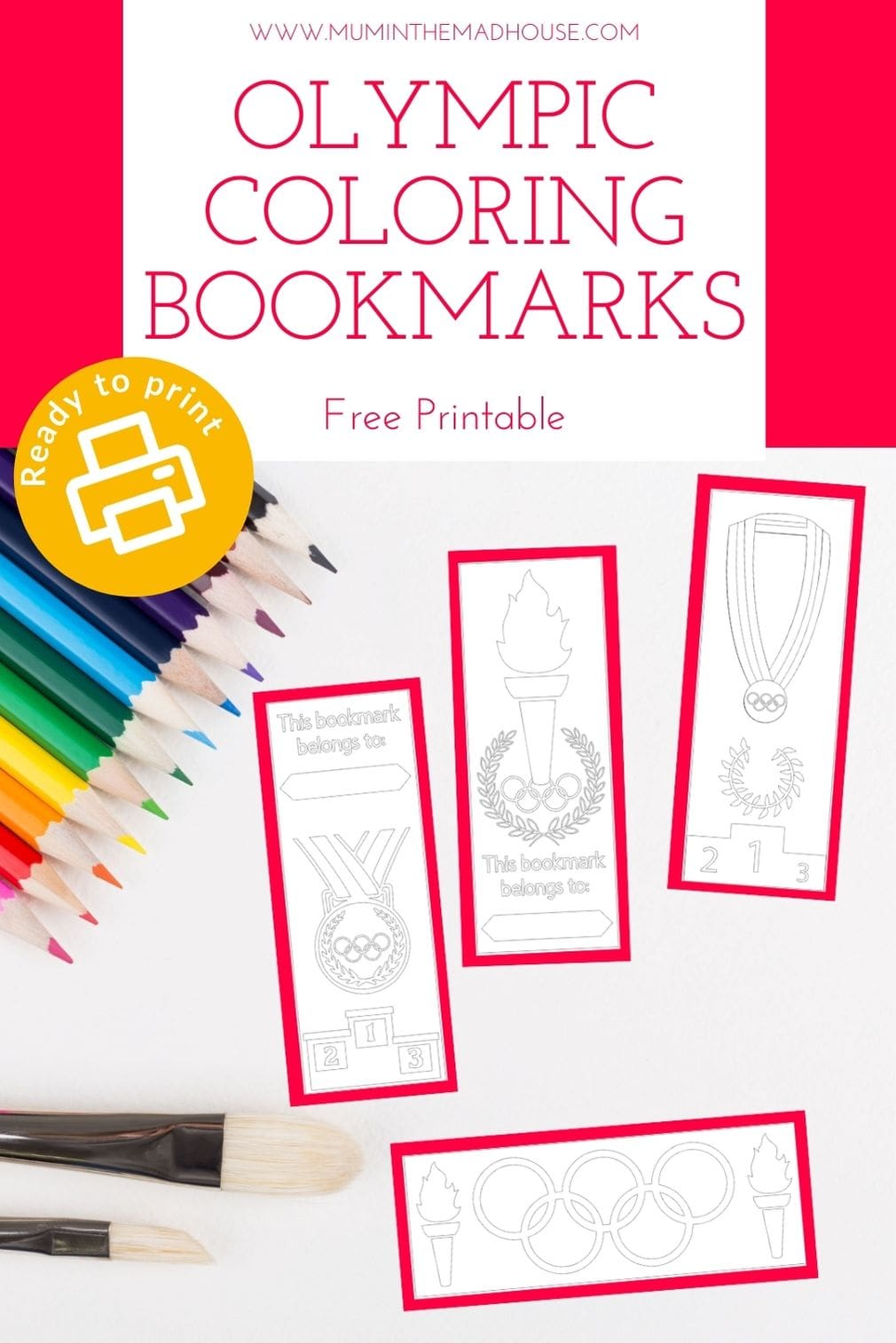 131305Free Olympic Bookmarks to Color in131305Free Olympic Bookmarks to ...