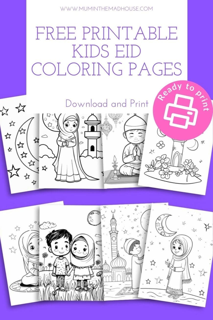 Free Printable Kids Eid Coloring PagesFree Printable Kids Eid Coloring ...