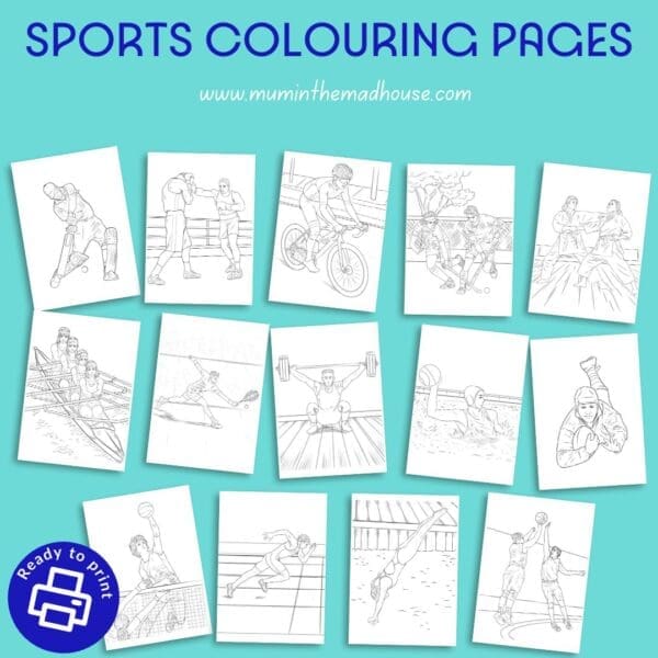 Olympic Sports Coloring Pages for Kids | Mum In The Madhouse