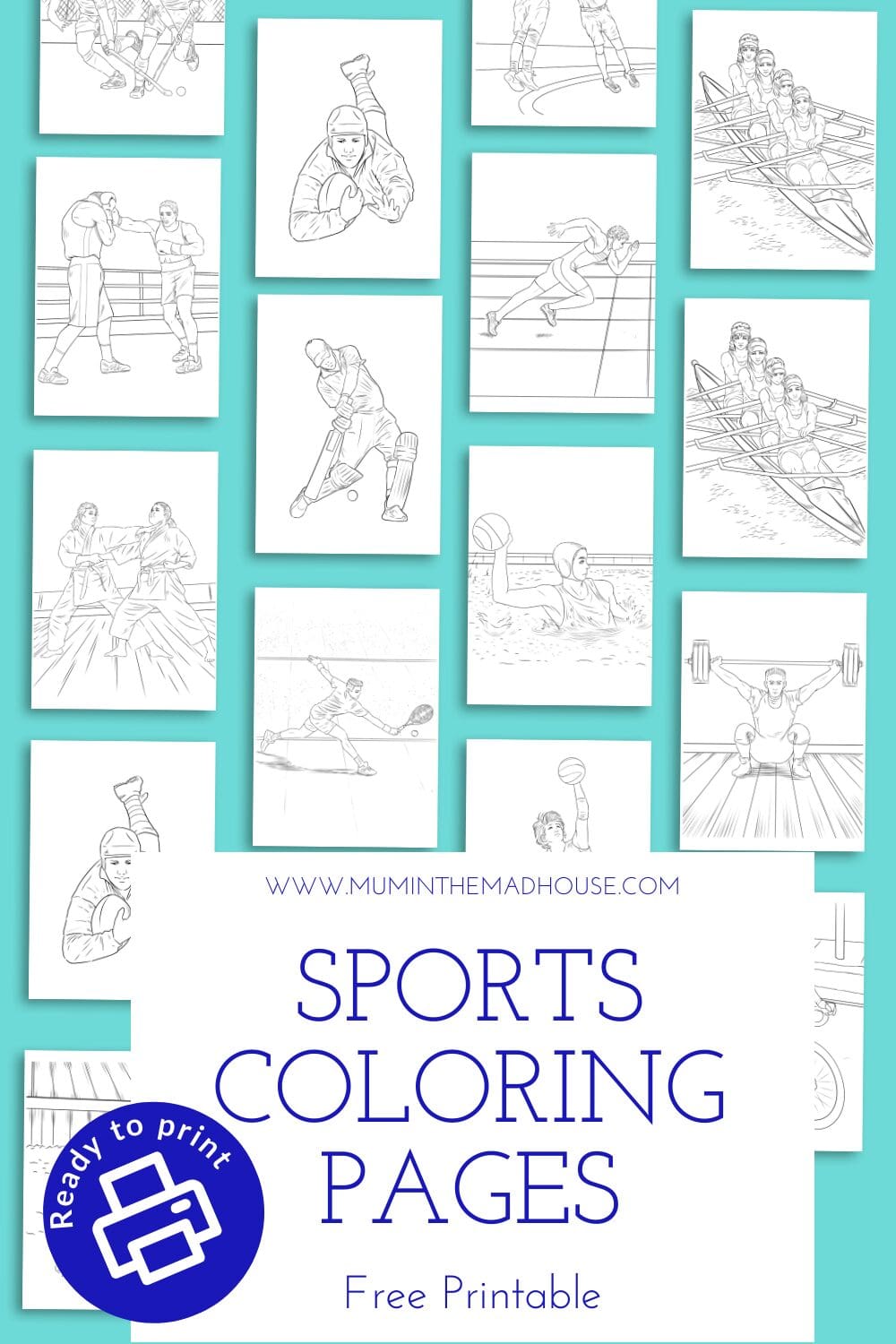 Olympic Sports Coloring Pages for Kids | Mum In The Madhouse