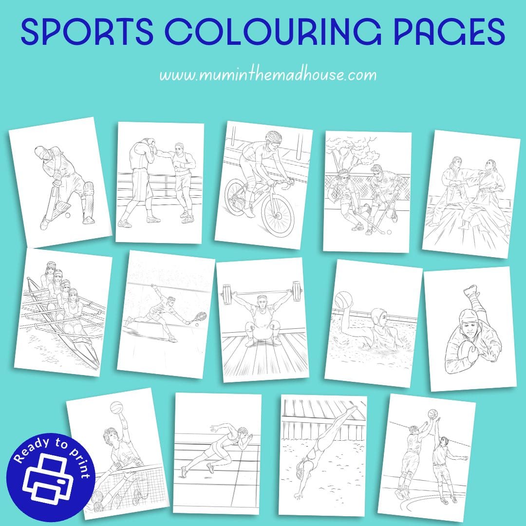 Olympic Sports Coloring Pages for Kids | Mum In The Madhouse
