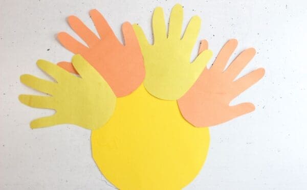 Handprint Sun Craft - A simple Kids Craft | Mum In The Madhouse